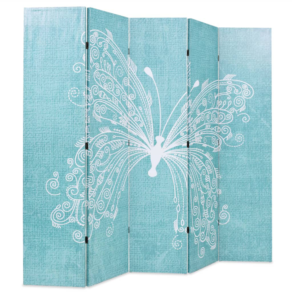 August Grove Folding Room Divider 78.7X66.9" Butterfly Blue - Wayfair ...