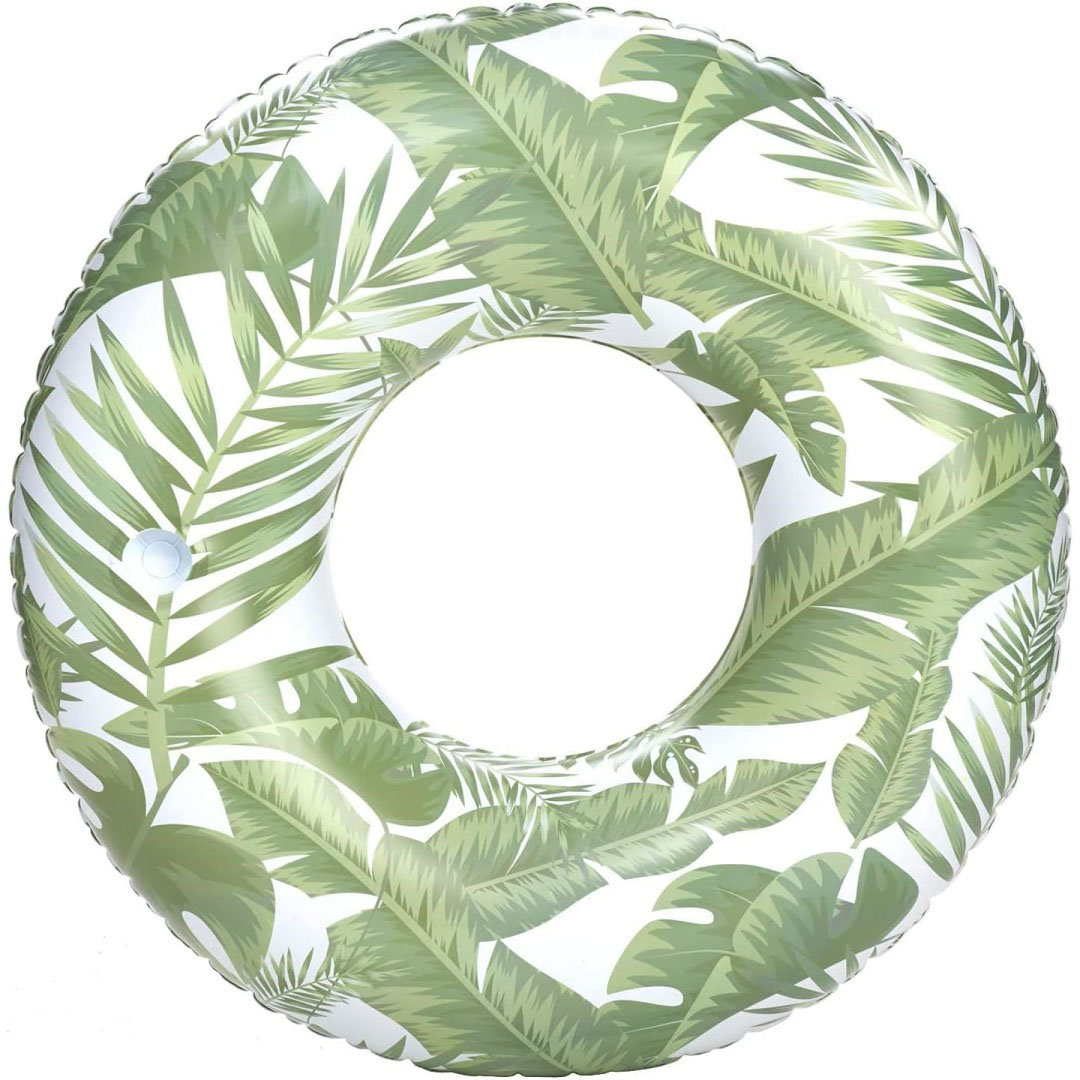DESIGN SHOP BY SHELL 48" Giant Inflatable Tropical Tube Float, Donut ...