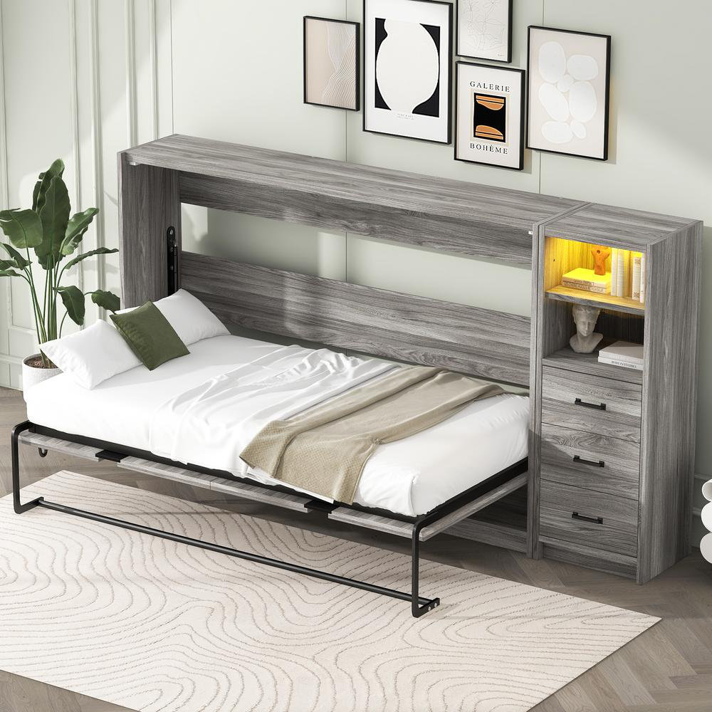 Hokku Designs Stylish Murphy Bed Storage | Wayfair