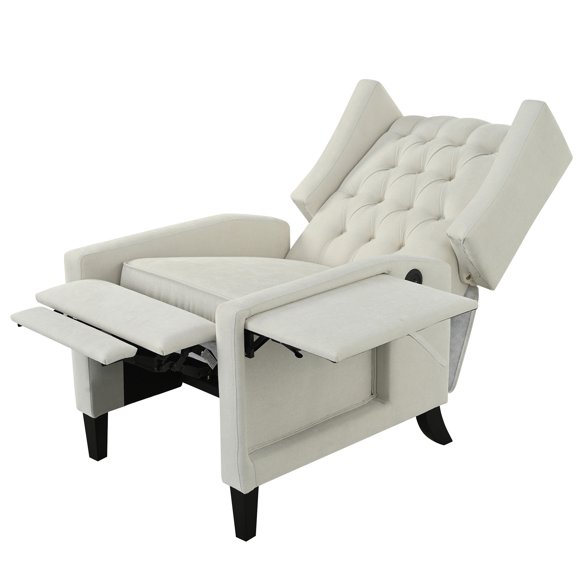 Latitude Run® Manual Adjustable Wingback Recliner Chair. With Foldable ...