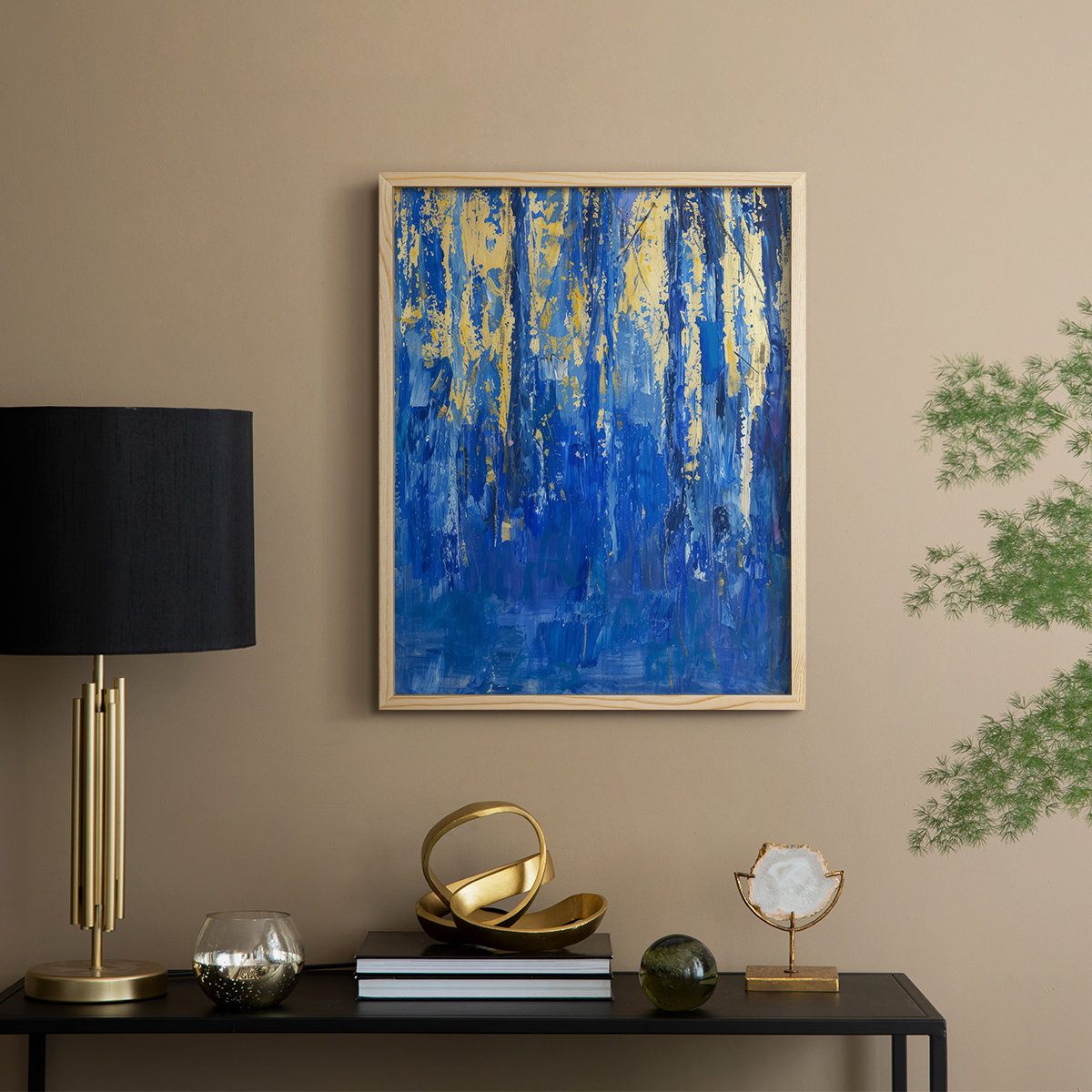 Wrought Studio™ ABSTRACT Series XII Framed Print - Solid Wood | Wayfair