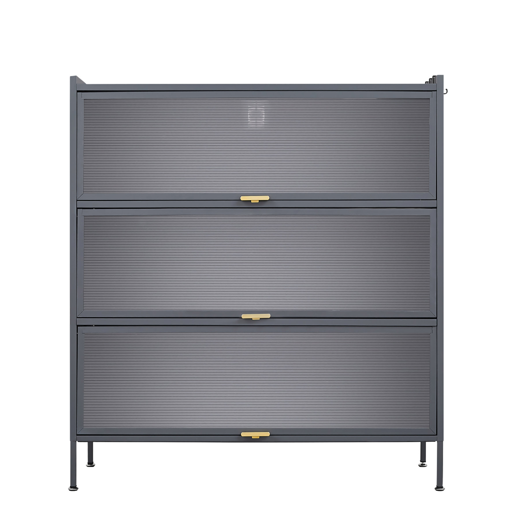 Ebern Designs 3 Tier Kitchen Pantry Storage Cabinet, Baker Racks For ...