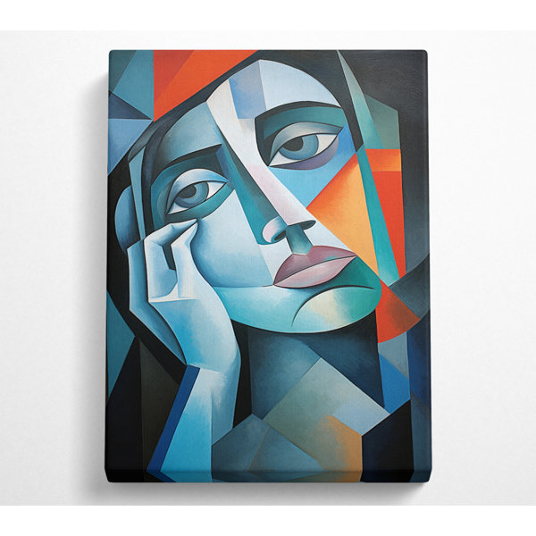 Bright Star Face Shapes Cubism - Wrapped Canvas Art Prints | Wayfair.co.uk