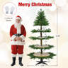 Latitude Run® 6.4 FT Rotating Christmas Tree with 280 Branch Tips 220 ...