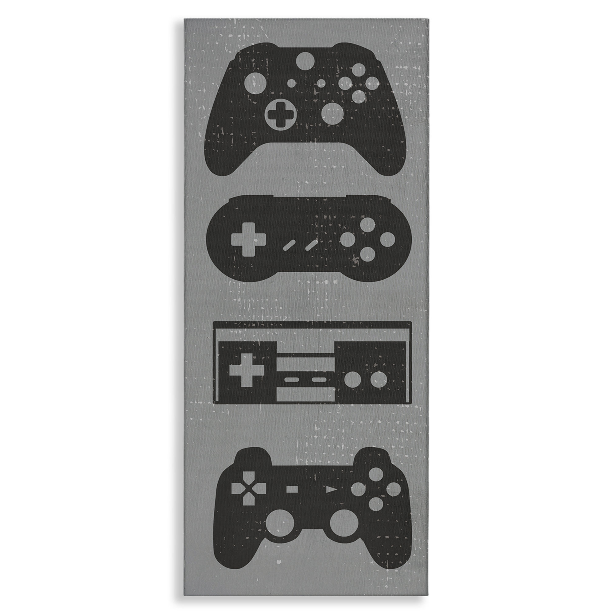Isabelle & Max™ Video Game Controller Shapes Distressed Vintage Grey ...