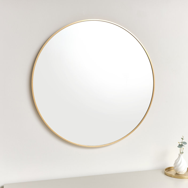 Fairmont Park Large Round Gold Wall Mirror - 80Cm X 80Cm | Wayfair.co.uk
