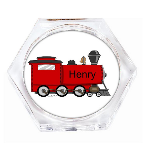 Printed Perfection Personalized Train Drink Coaster Gift Set (4 ...