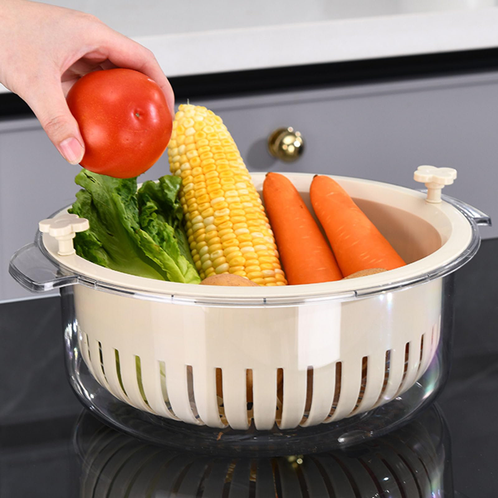 MARLIN MANUFACTURING COMPANY, INCORPORATED Kitchen Colanders Bowl Set 2 ...