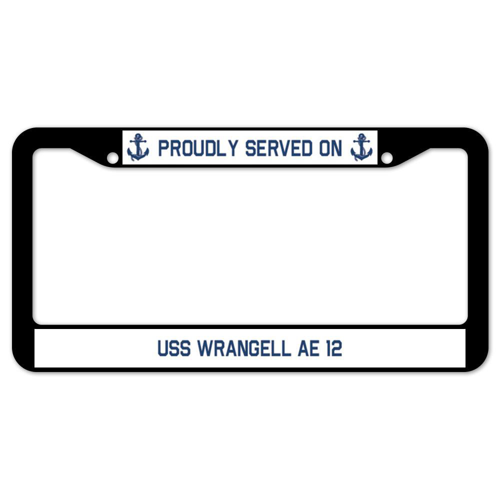SignMission Proudly Served on USS WRANGELL AE 12 Plate Frame | Wayfair