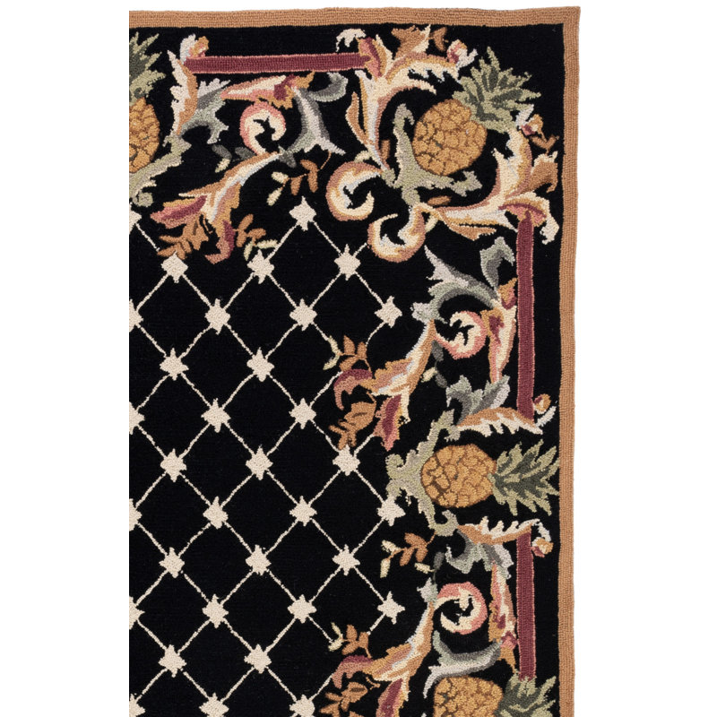 Bay Isle Home™ Hogle Hand Hooked Wool Pile Geometric Rug & Reviews ...