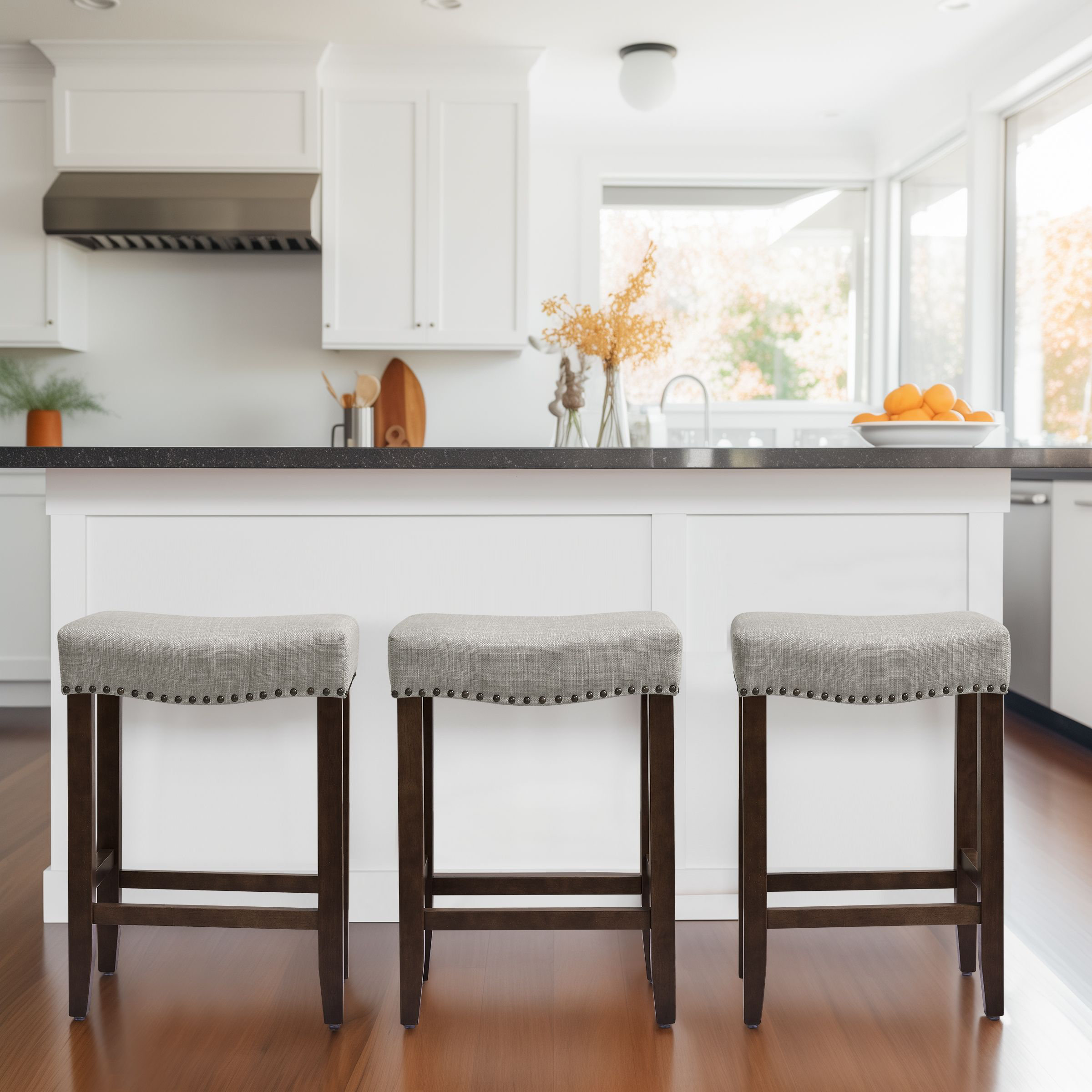 Winston Porter 24" Backless Bar Stools Modern Counter Stool Chairs ...