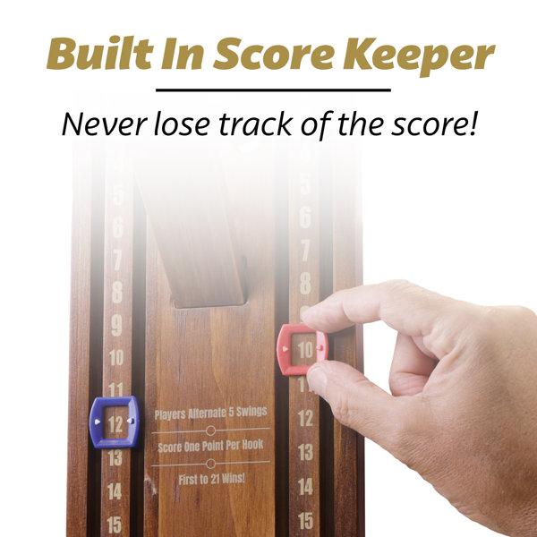 GoSports Hook21 Ring Swing Game - Indoor or Outdoor Ring Toss Game with ...