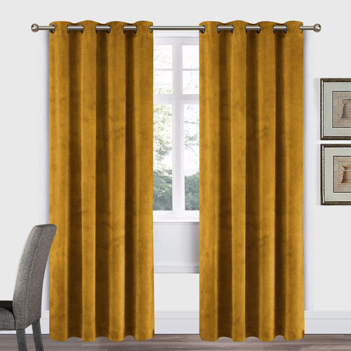 Yellow & Gold Curtains & Drapes You'll Love | Wayfair.co.uk
