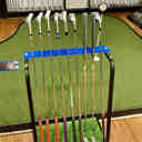 JOYDING Golf Club Stand Storage Metal Golf Putter Rack For 9 Clubs ...