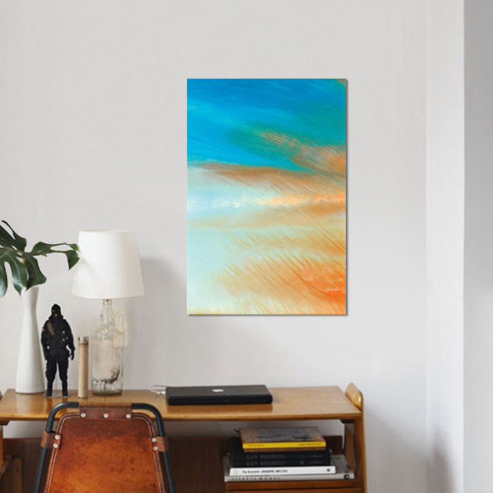 East Urban Home 'Neptune Sky III' Acrylic Painting Print on Wrapped ...