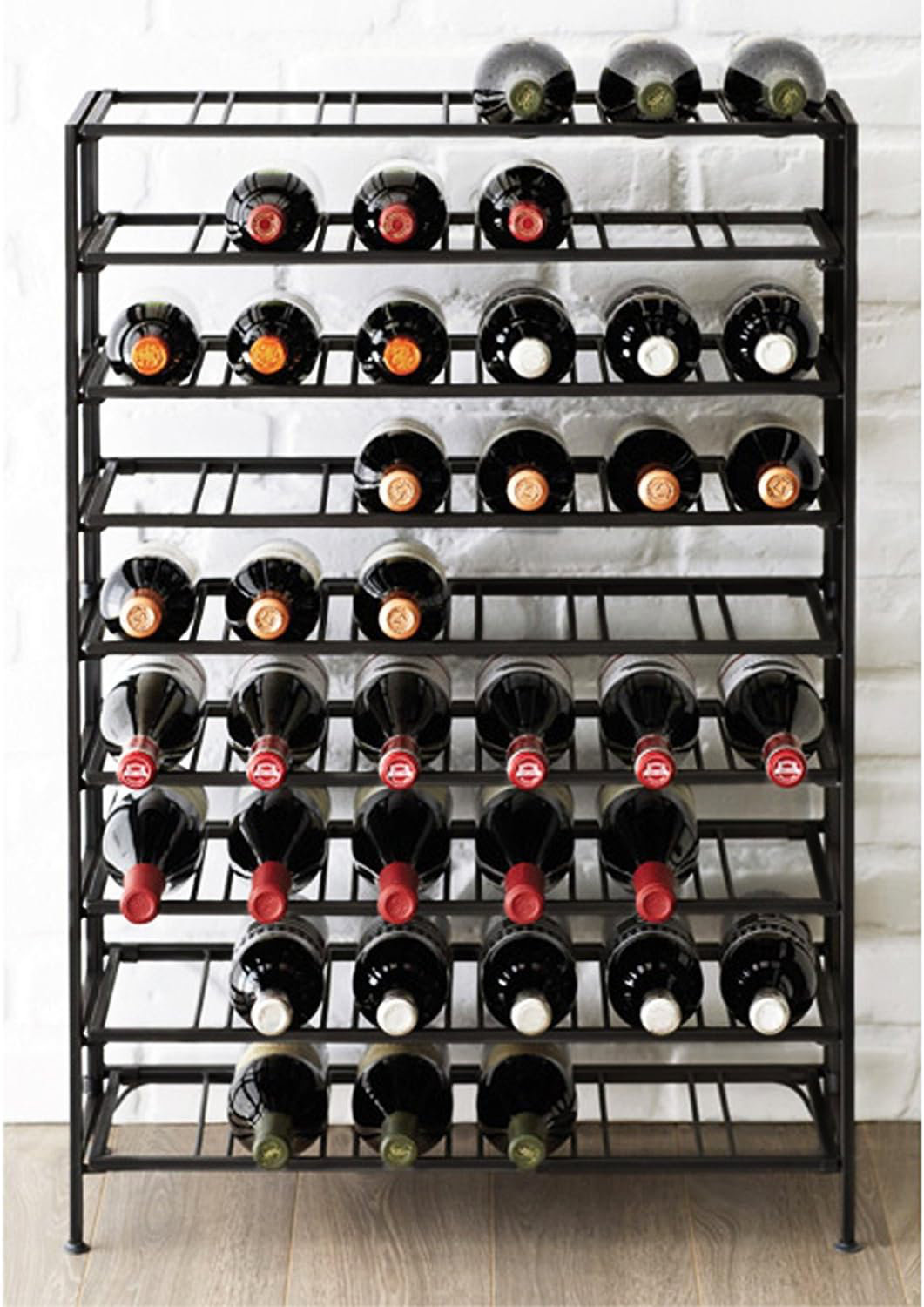 Rebrilliant 54 Bottle Floor Wine Bottle Rack & Reviews | Wayfair