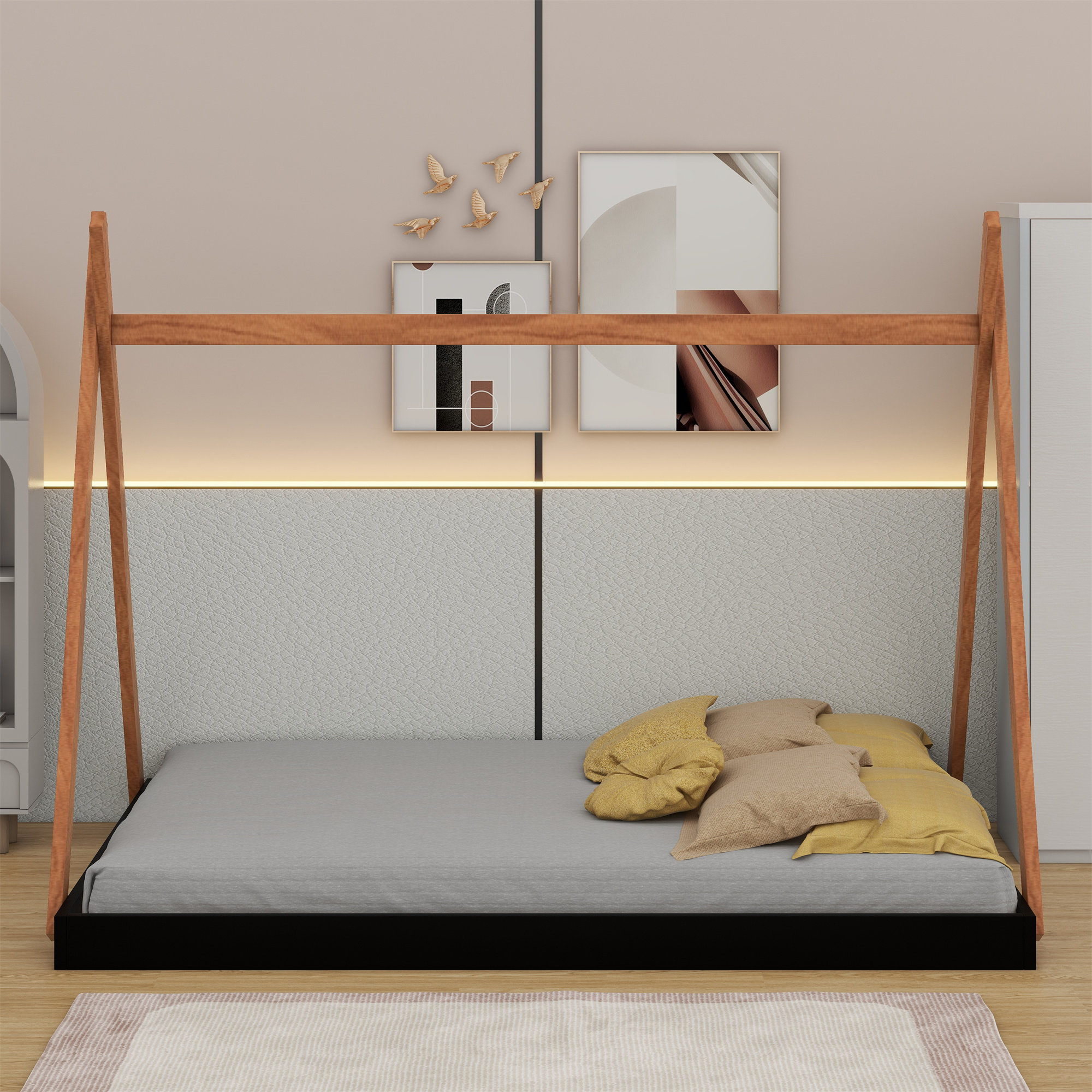 Isabelle & Max™ Tent Floor Bed With Triangle Structure - Wayfair Canada