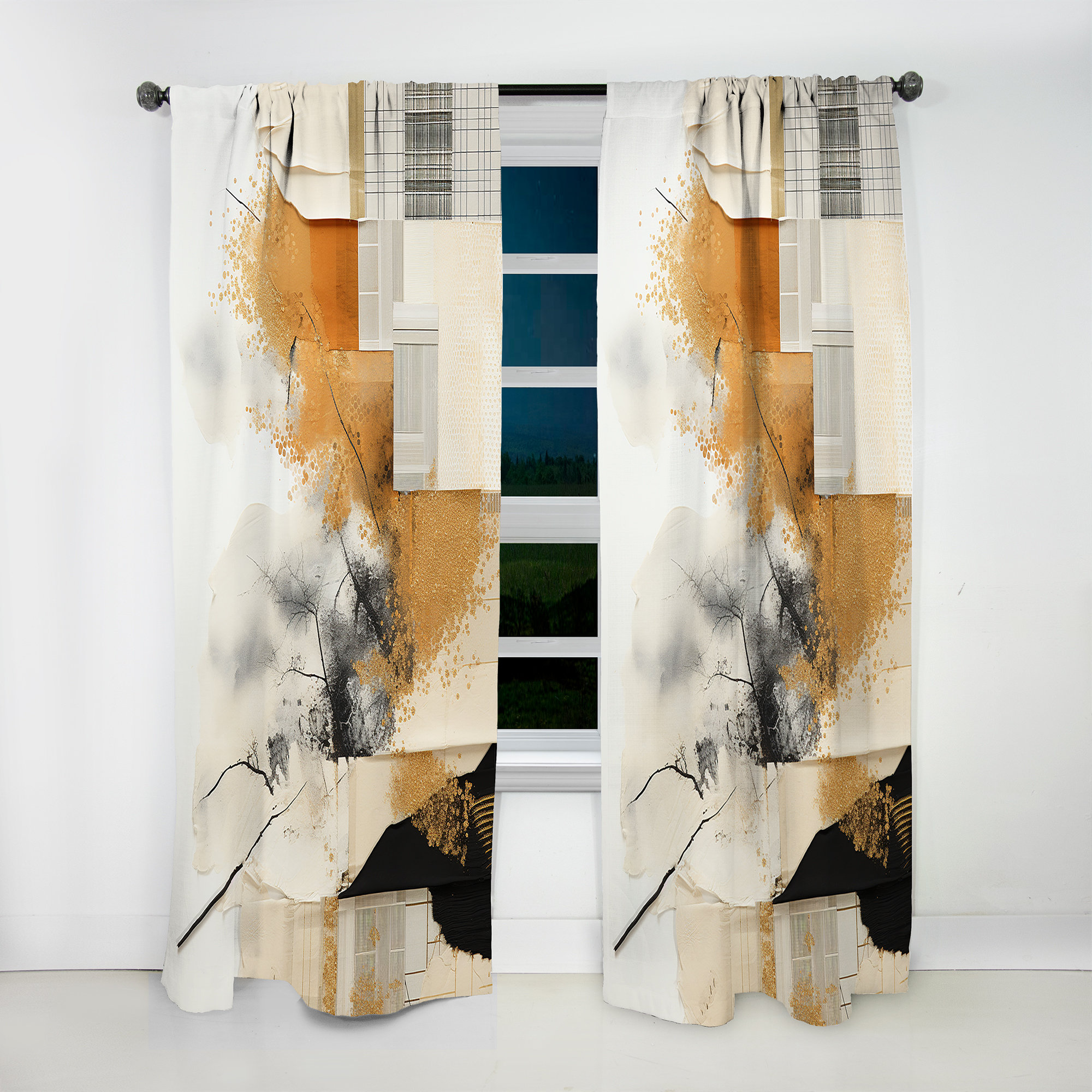 East Urban Home Ethanael Black Twilight Dream Abstract Collages III ...