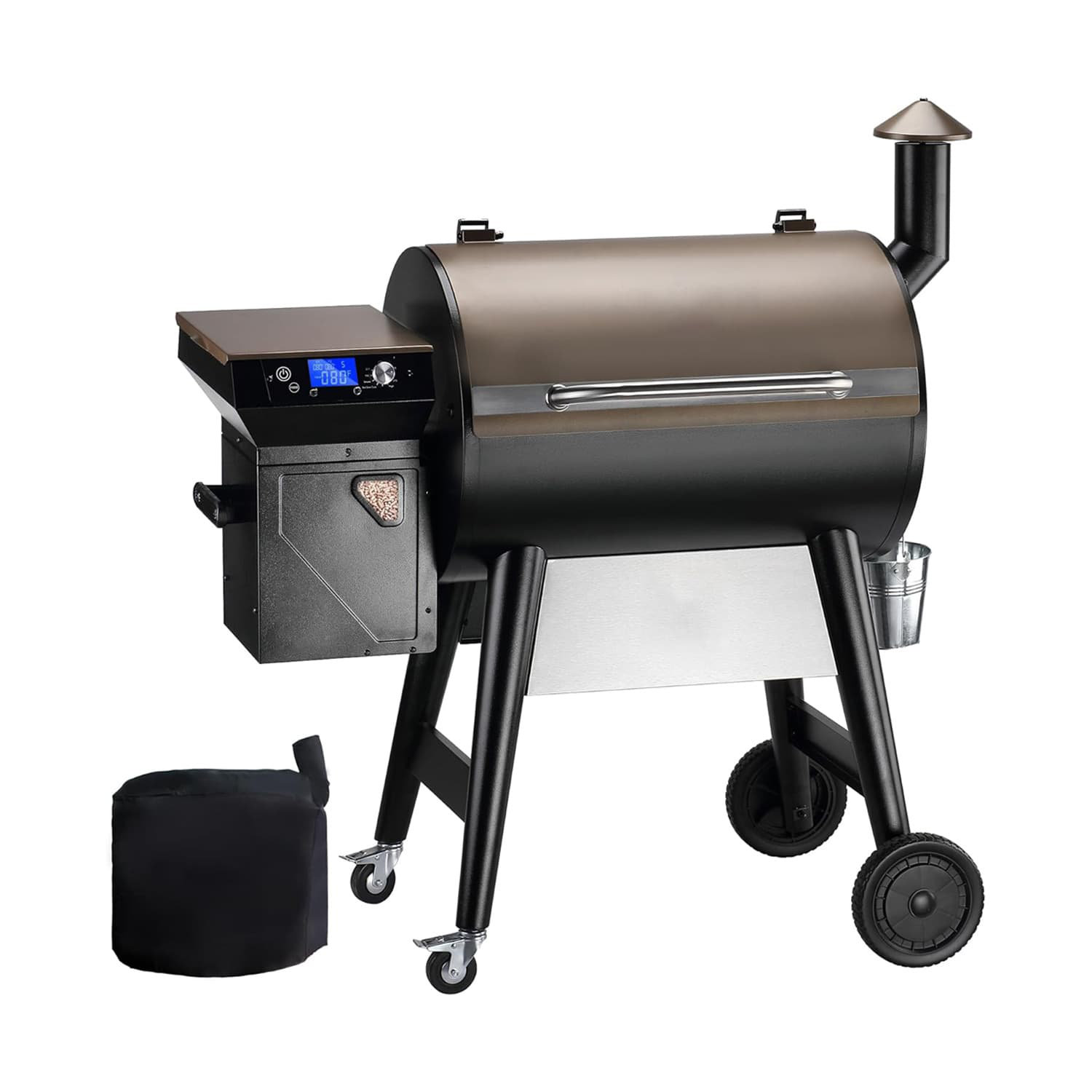 4 SEASONS FURNITURE Offset Wood Pellets Portable 697 Square Inches ...