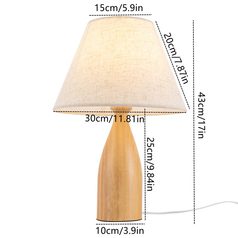 Ebern Designs Northwoods Wood Table Lamp | Wayfair