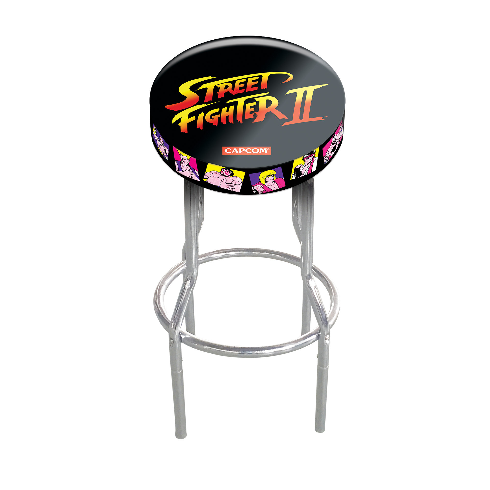 Arcade 1Up Arcade1Up Street Fighter II Capcom Legacy Adjustable Stool ...