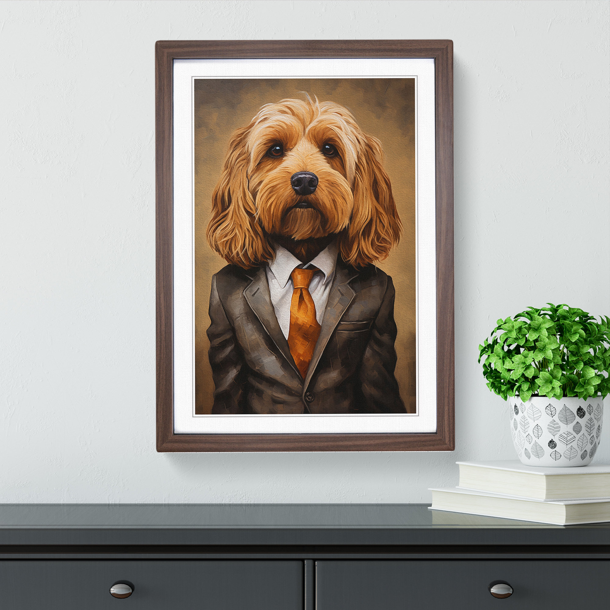 Big Box Art Cockapoo in a Suit Painting No.2 | Wayfair.co.uk