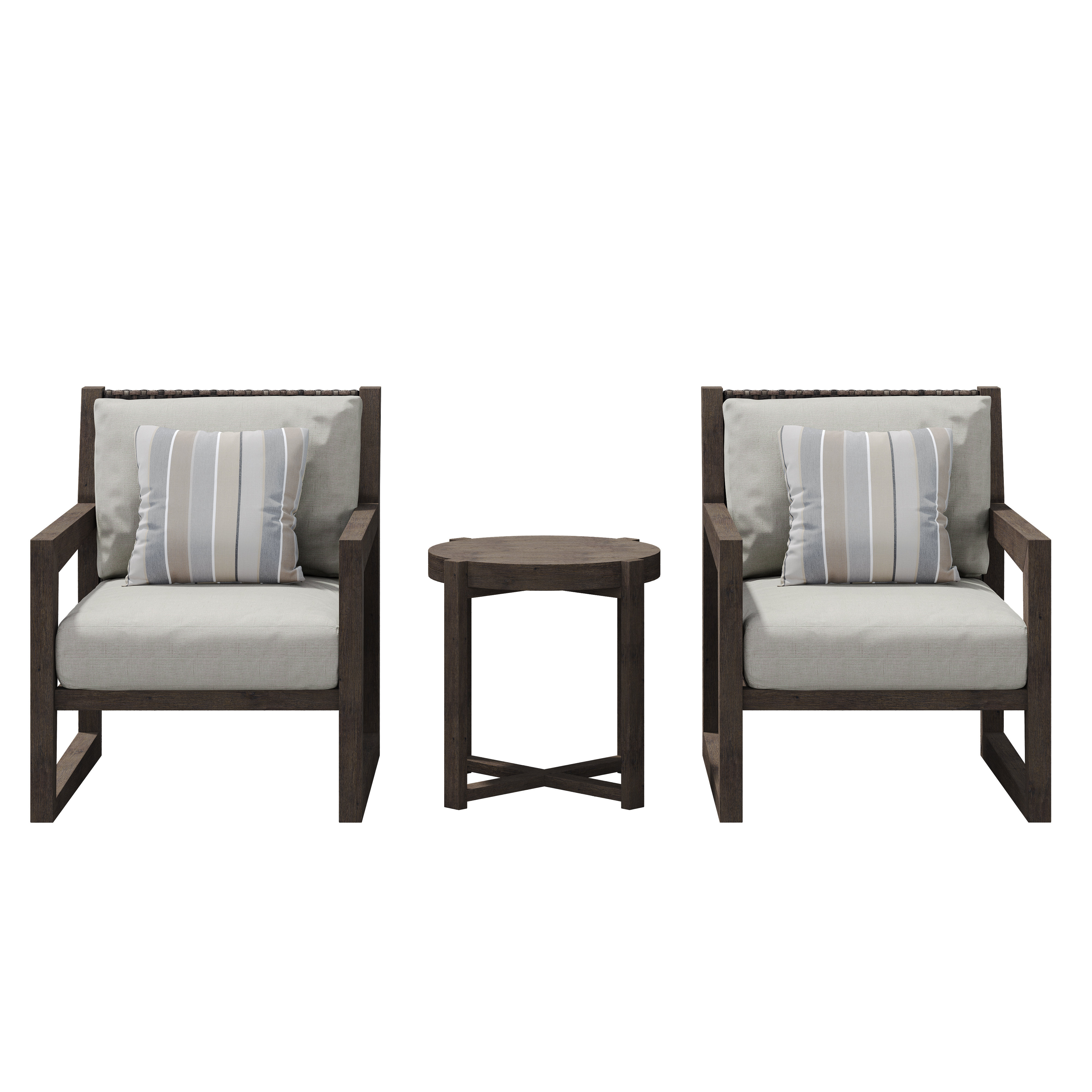 Devin 2 - Person Outdoor Seating Group with Sunbrella Cushions | Birch Lane