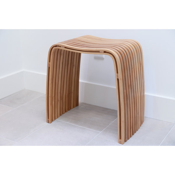 In This Space Bamboo Spa Stool 18" Tall & Reviews | Wayfair