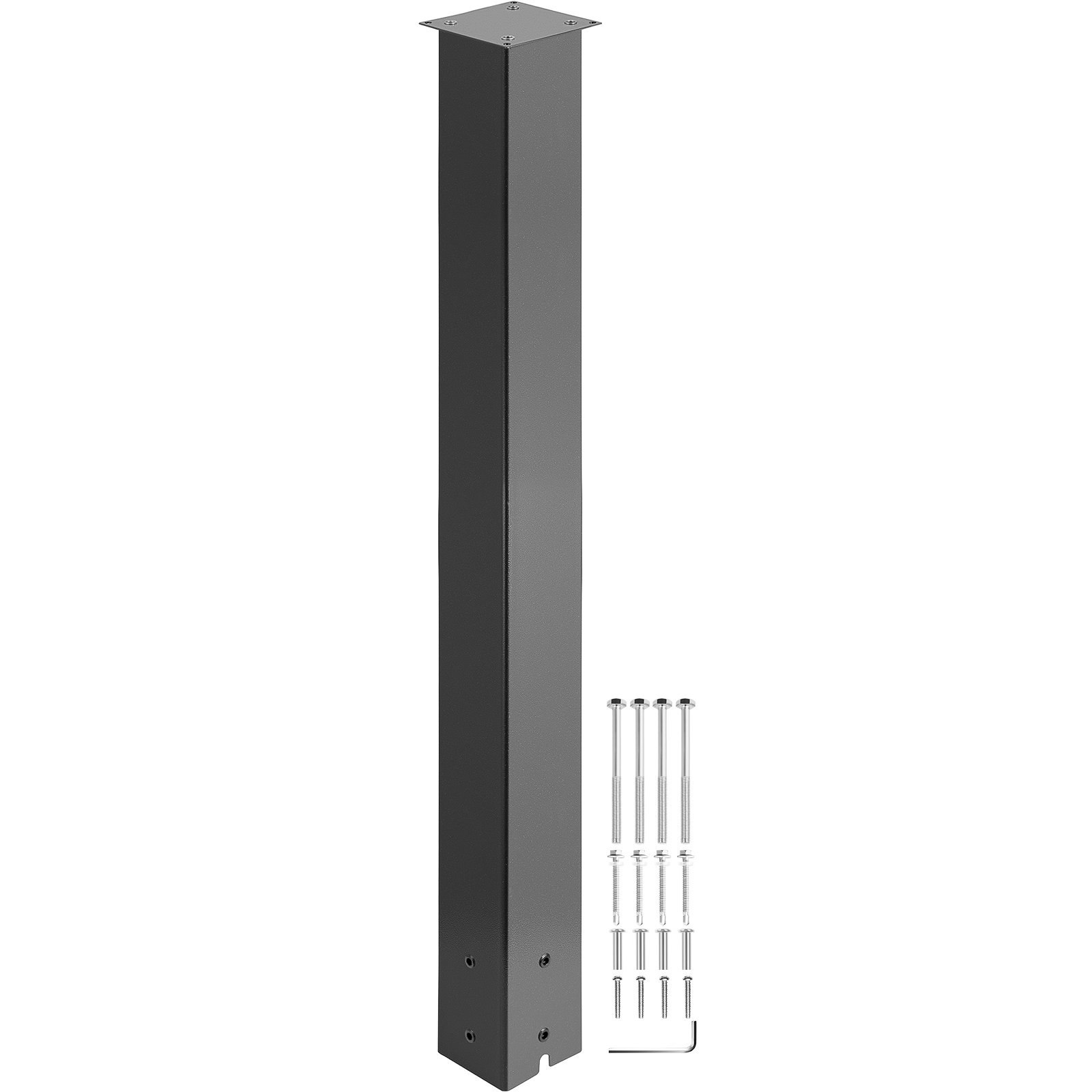VEVOR Mailbox Post, 43" High Mailbox Stand, Powder-Coated Mail Box Post ...