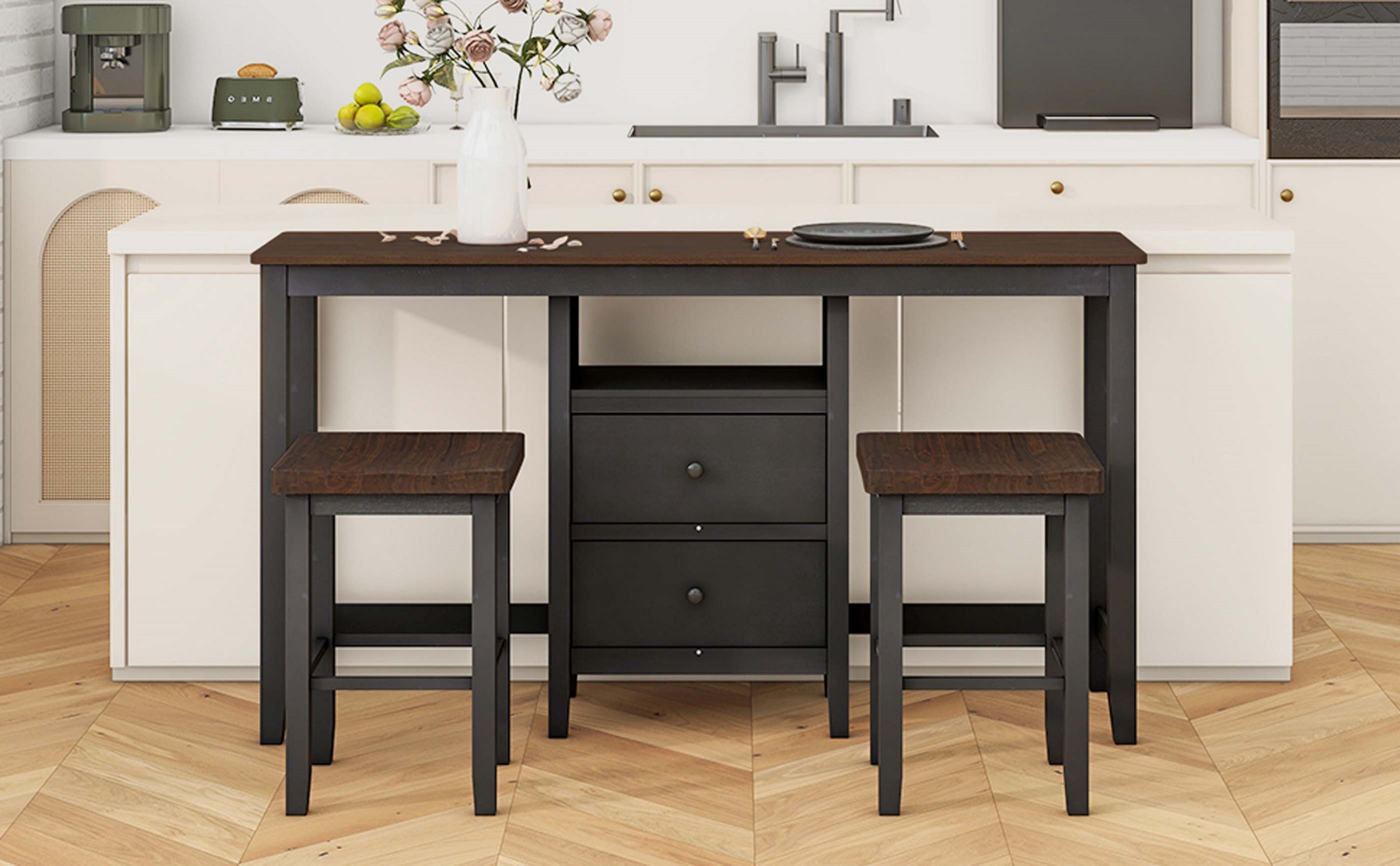 Gracie Oaks Rittney 2 - Person Counter Height Dining Set & Reviews ...