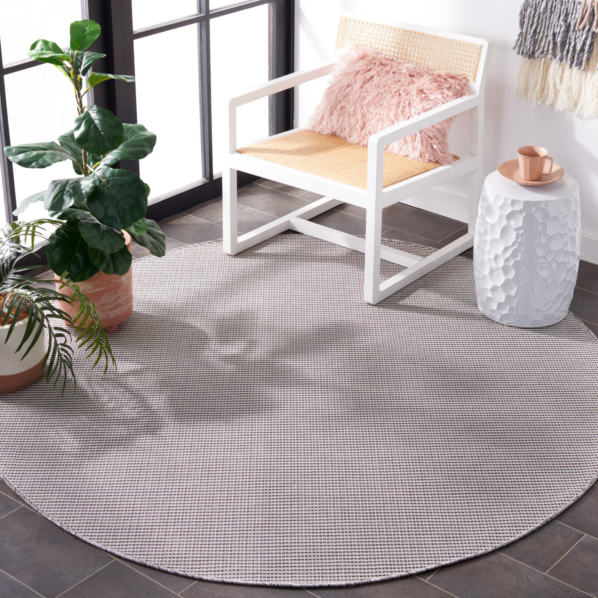 Martha Stewart Rugs Msr400 Performance Solid Color Indoor/Outdoor Area ...