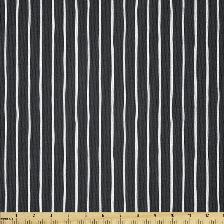 East Urban Home Dailen Monochrome Black and White Design White Thin ...