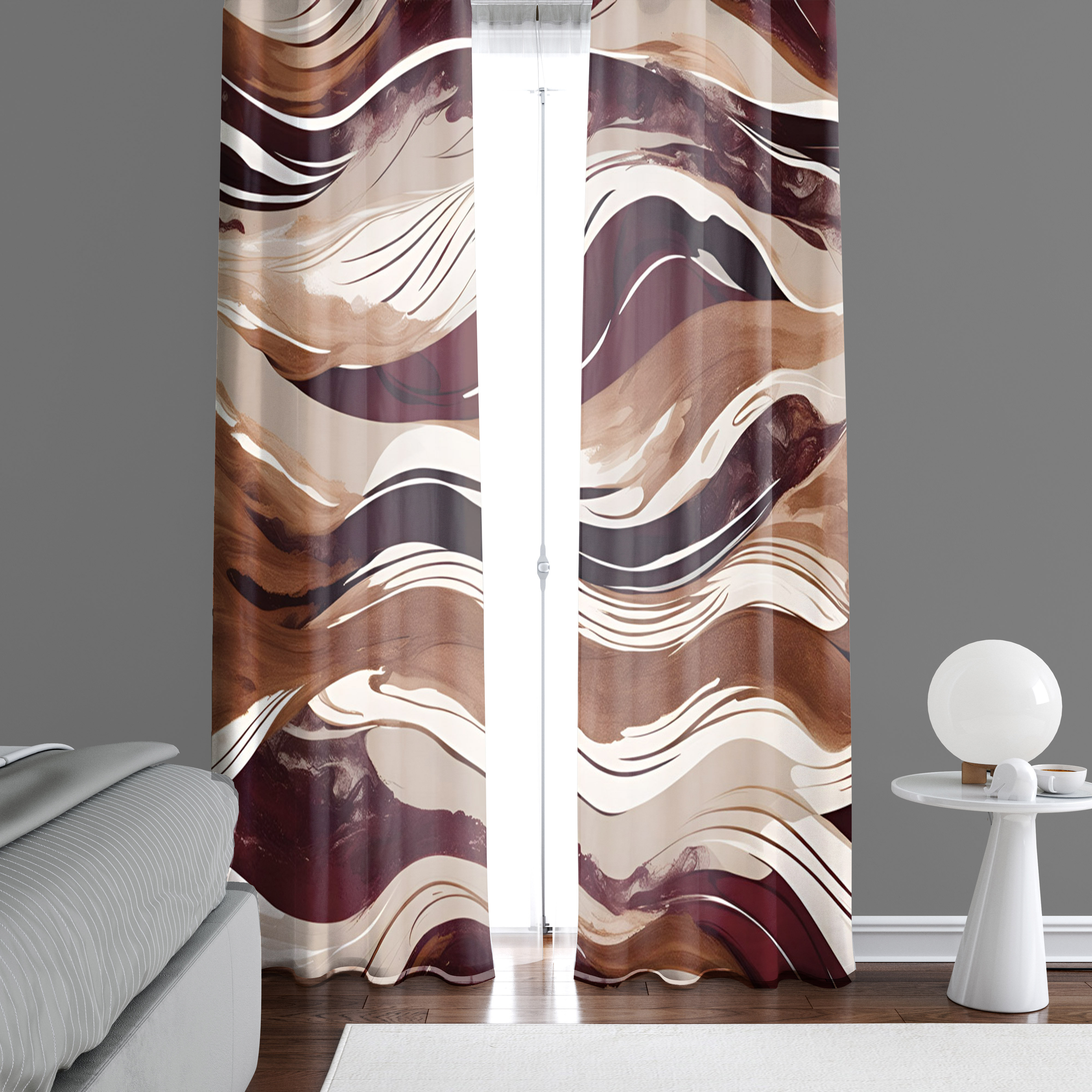 East Urban Home Durgy Polyester Semi-Sheer Curtain Pair | Wayfair