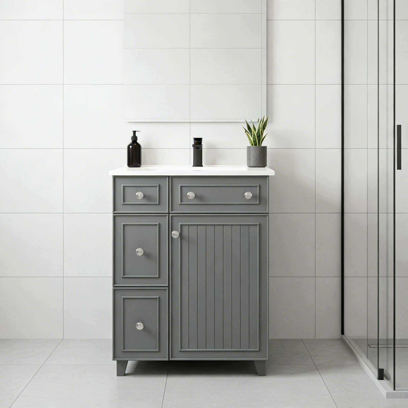 Wrought Studio™ Modern Style 24-Inch Bathroom Vanity Cabinet with ...