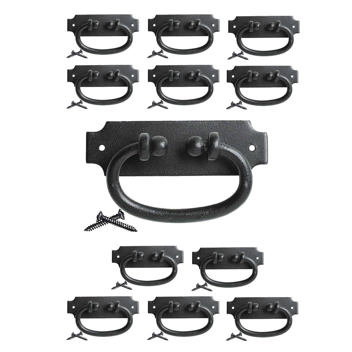 The Renovators Supply Inc. Cabinet or Drawer Wrought Iron Drop Handle ...