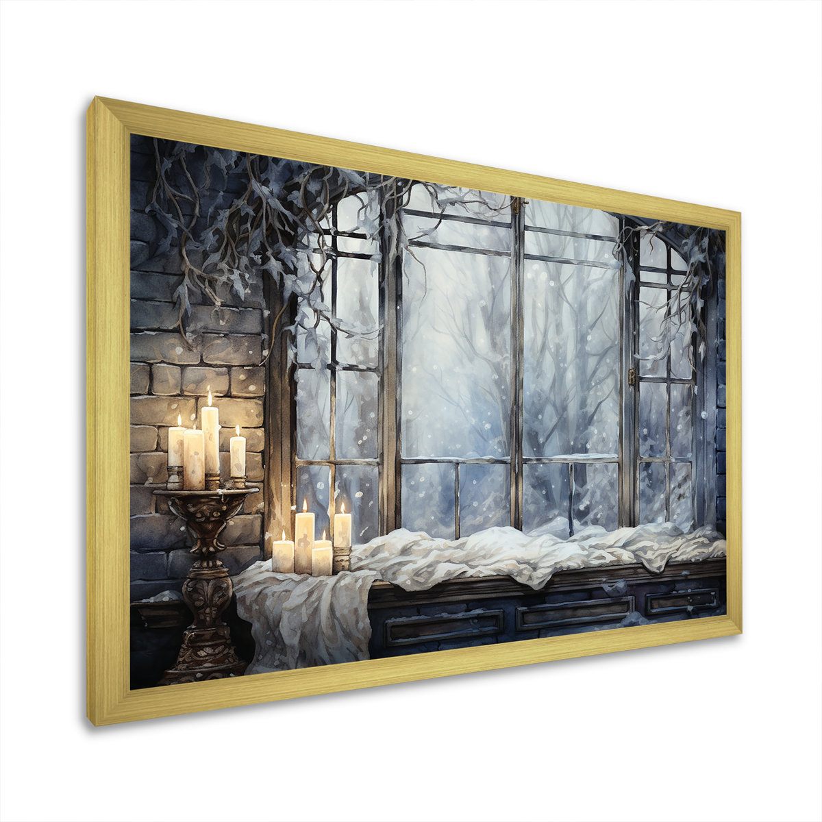 Winston Porter White And Grey Antique Countryside Window Charm ...