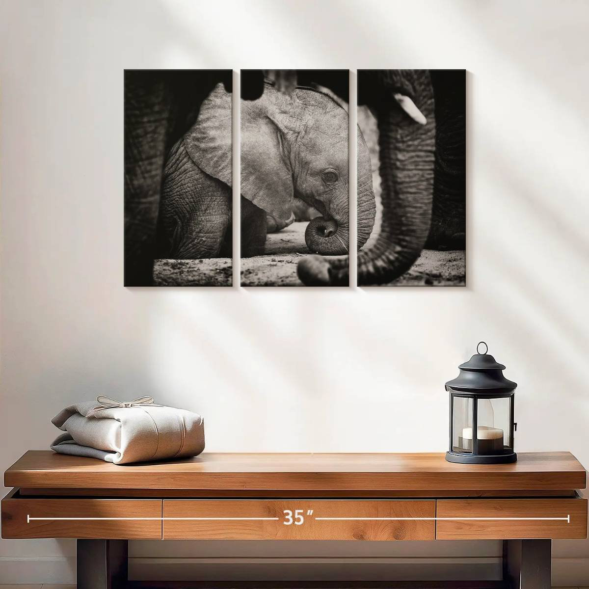 Ebern Designs Napping Baby Elephant | Wayfair