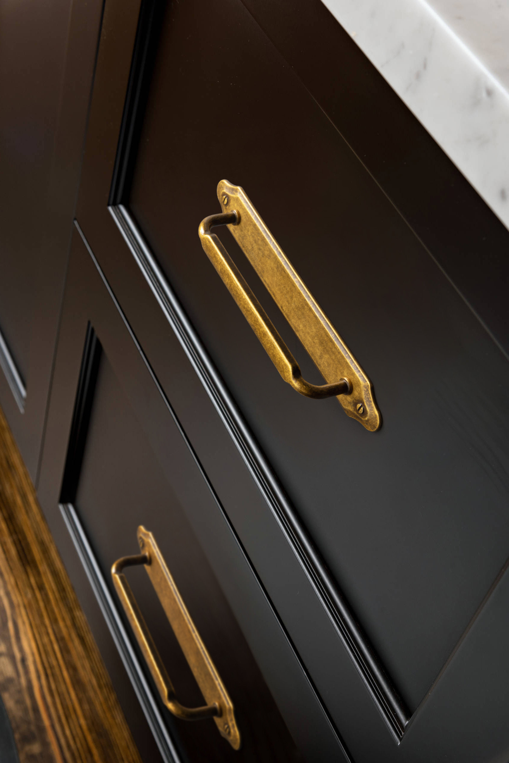 GOO-KI Classic Scalloped Edge Backplate Cabinet Pull Handle For Kitchen ...