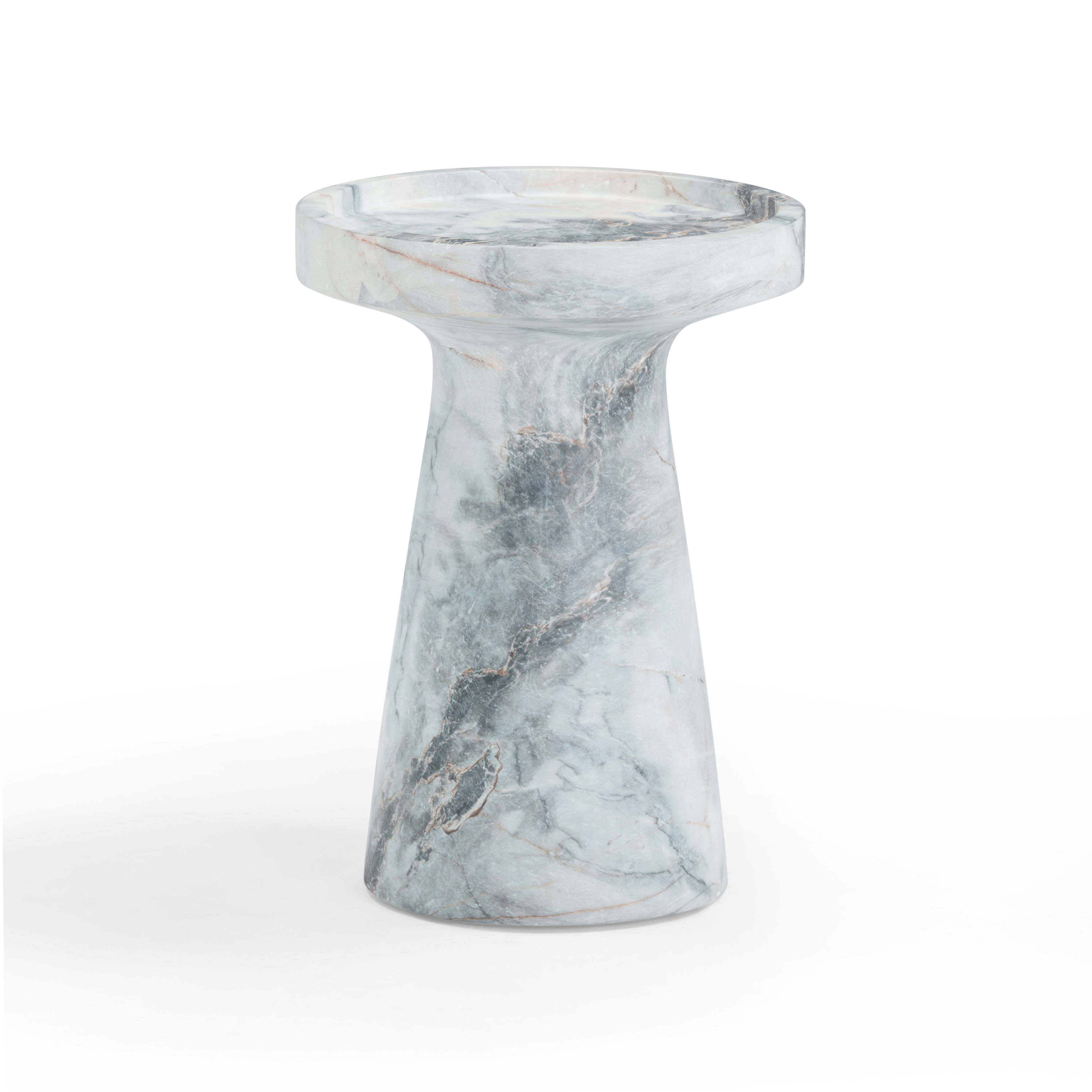 Ivy Bronx Zara Aegean Marble Indoor / Outdoor Side Table - Wayfair Canada