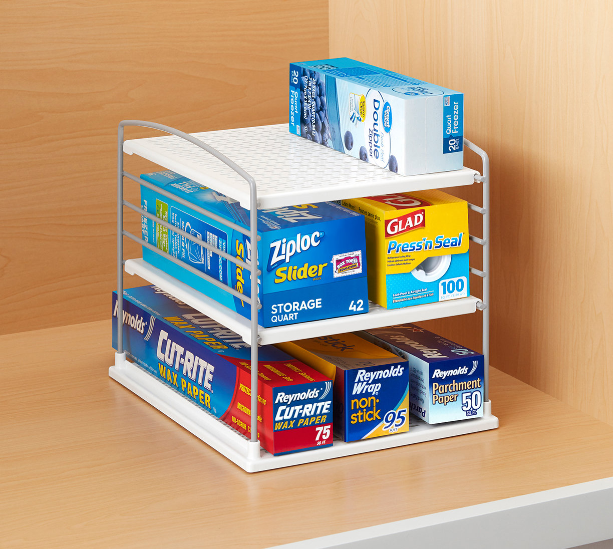 YouCopia® UpSpace® Box Organizer for Foil Wrap and Kitchen Cabinet ...