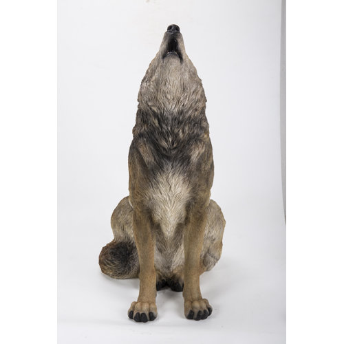 Hi-Line Gift Ltd. LARGE WOLF STATUE & Reviews | Wayfair