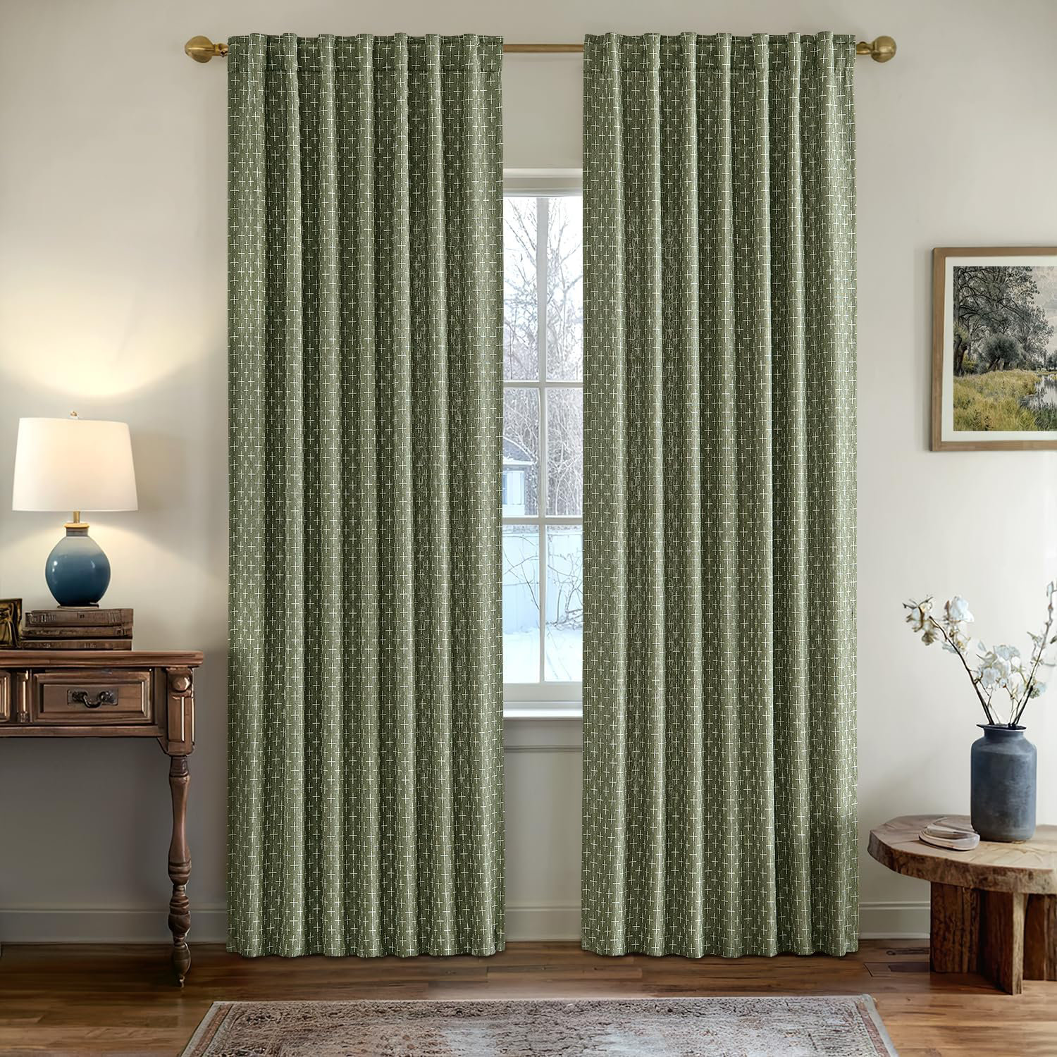 Hokku Designs Geometric Pattern Curtains | Wayfair