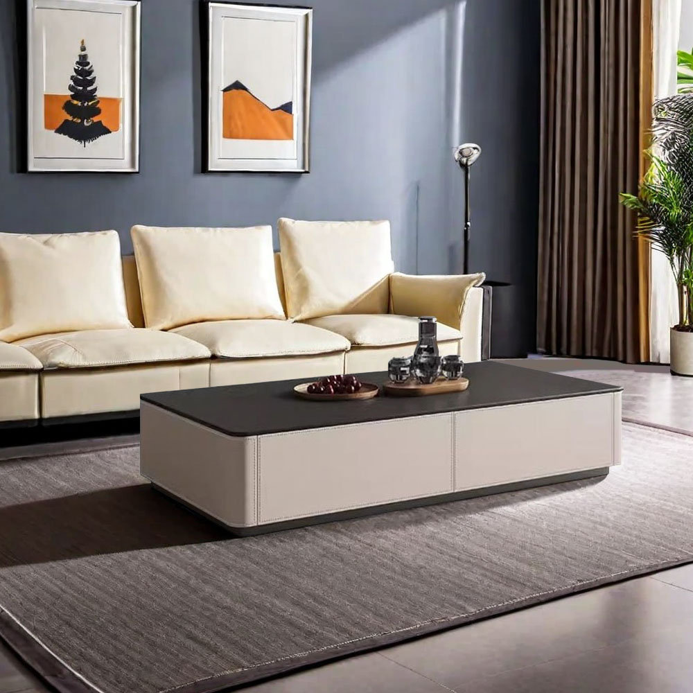 EXCEEB Light luxury very simple rock panel coffee table | Wayfair