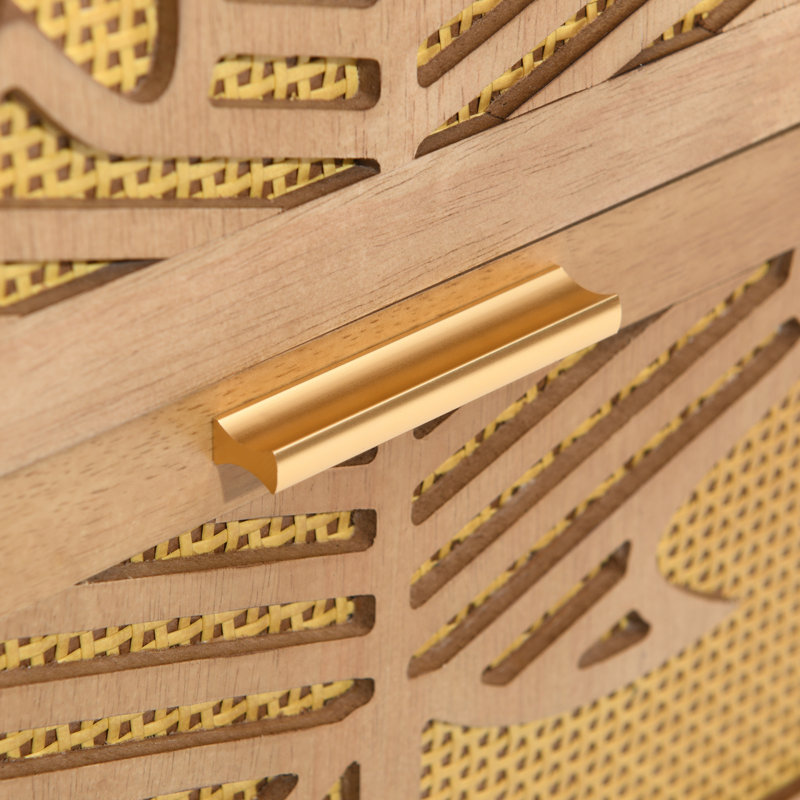 Bayou Breeze Camiya Solid Wood Handcrafted Nightstand with 2 Drawer ...