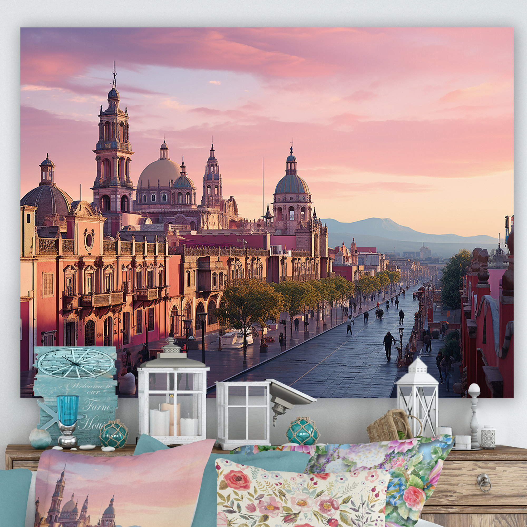 Winston Porter Zocalo Mexico Landscape On Canvas Print | Wayfair