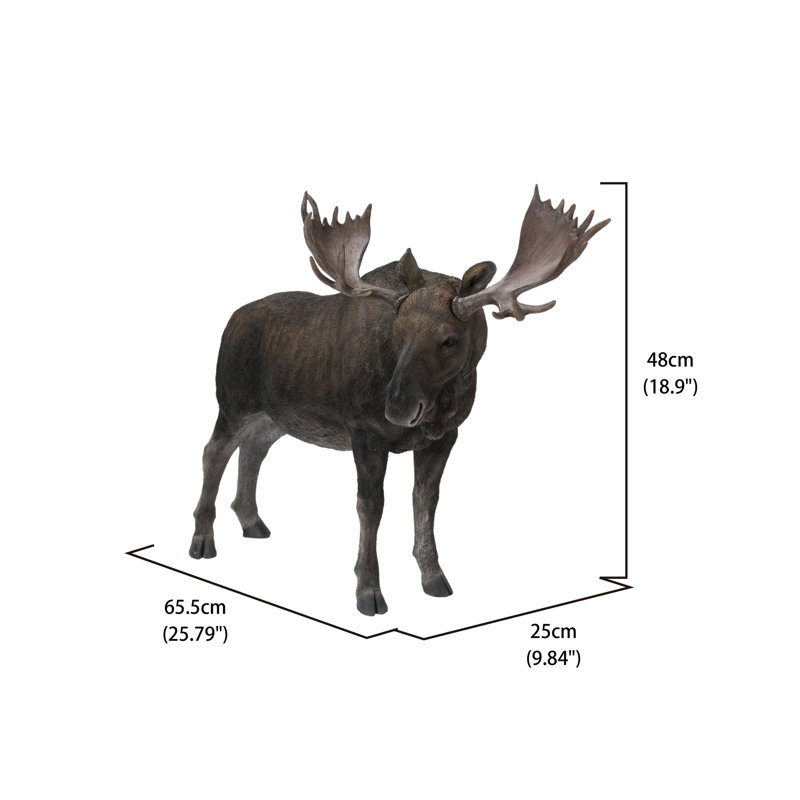Hi-Line Gift Ltd. Standing Moose Statue & Reviews | Wayfair