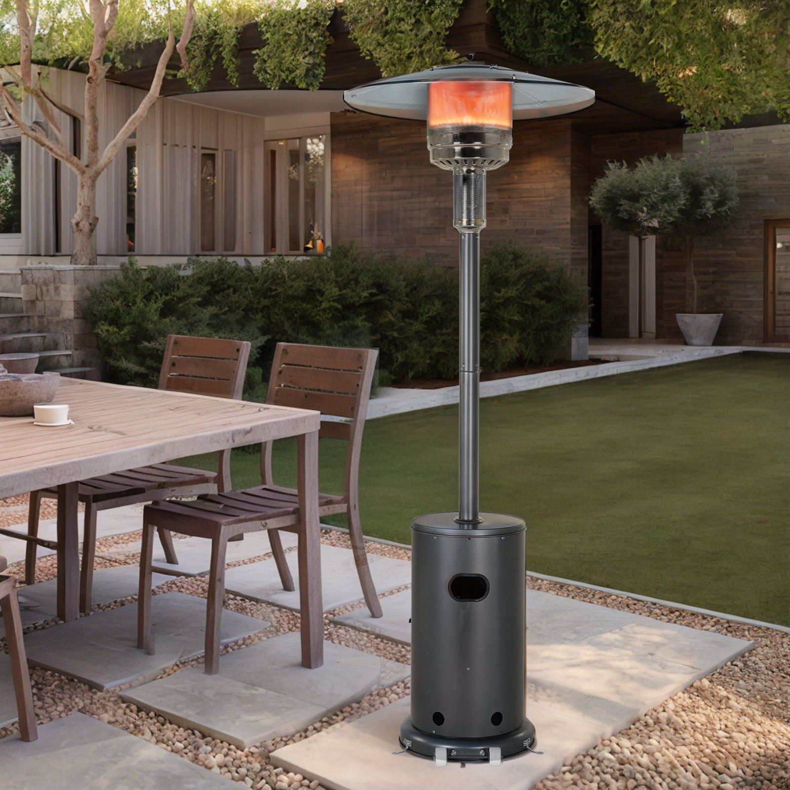 FANGFLOWER 48000 BTU Propane Standing Patio Heater | Wayfair