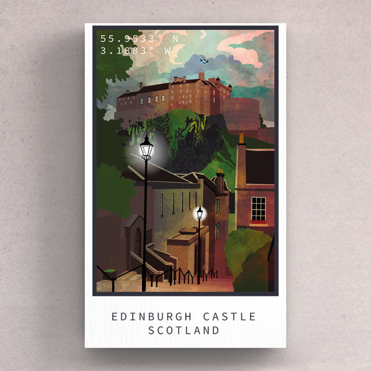 Happy Larry Scotland Edinburgh Castle Magnet Wall Décor | Wayfair.co.uk