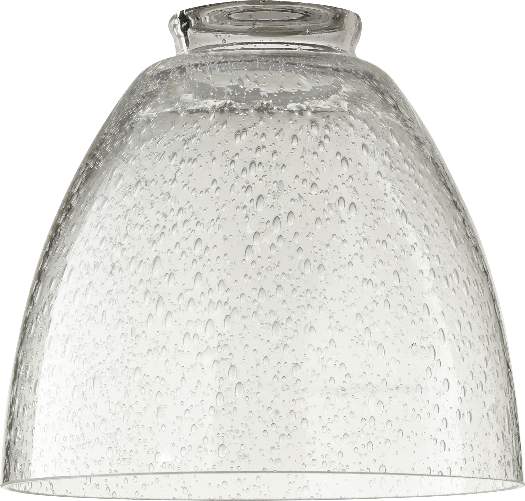 Breakwater Bay 5.25" H x 2.25" W Glass Bell Lamp Shade in Clear ...