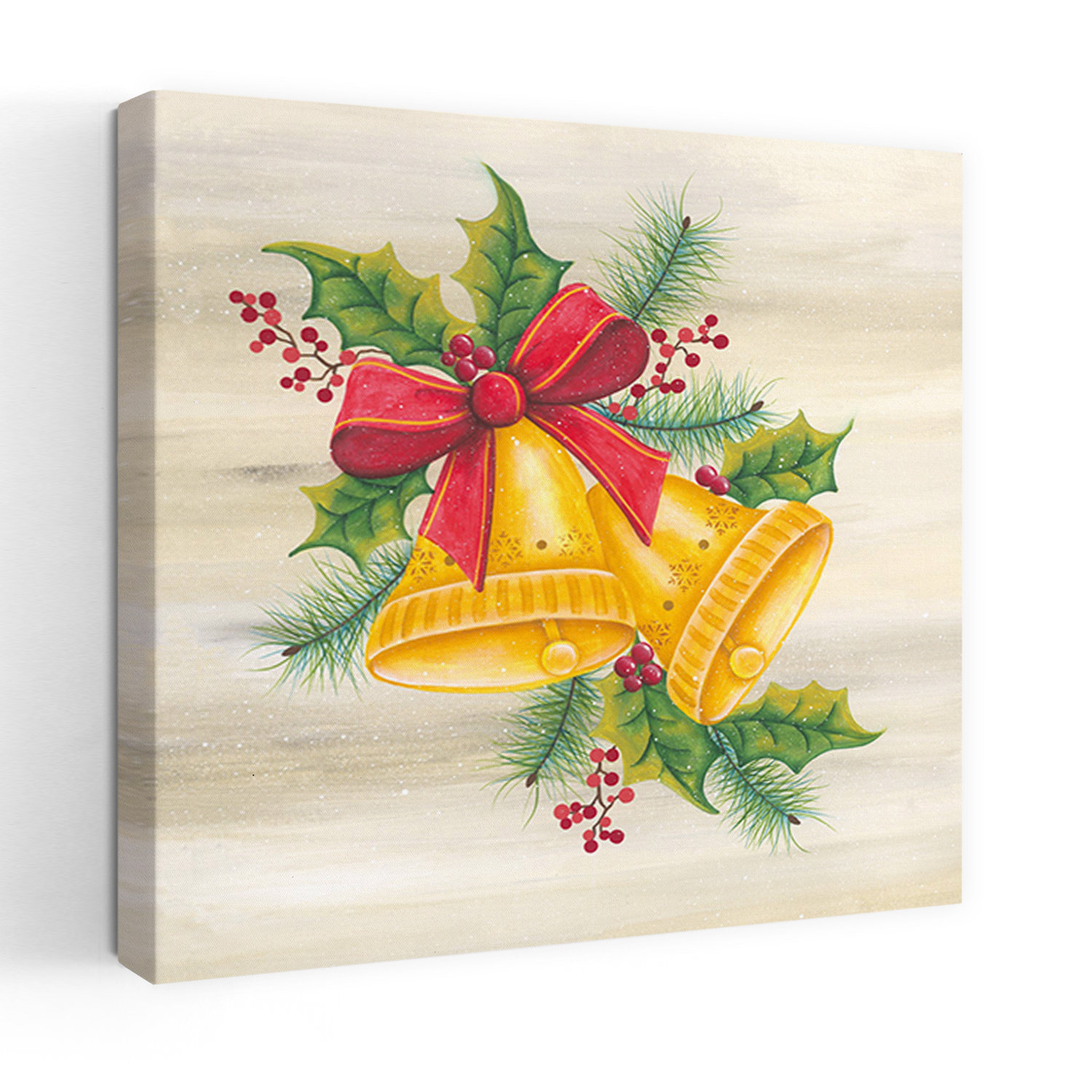 Red Barrel Studio® Christmas Bells Contemporary Winter Art | Wayfair